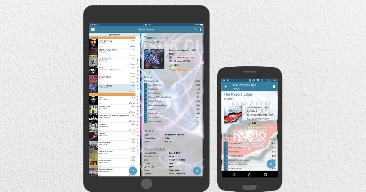 Music database app for iPhone, iPad and Android » CLZ Music ...